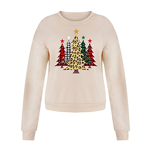 Shirt For Women Trendy Crewneck Loose Shirts Long Sleeve Shirts Blouse Drop Shoulder Pullover Baseball T-Shirt White