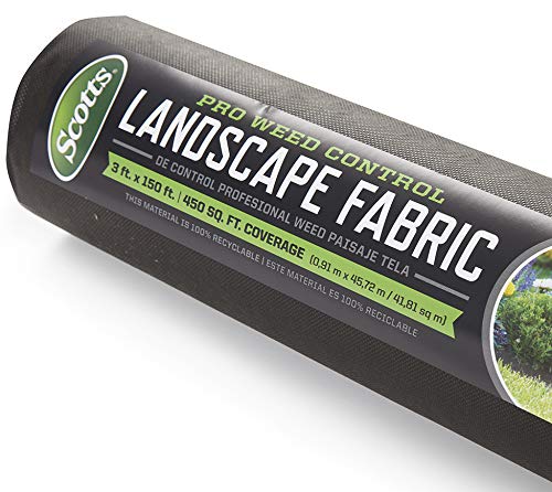 SCOTTS 203235 SC3X150 Weed Barrier Fabric, 150-Foot, Black