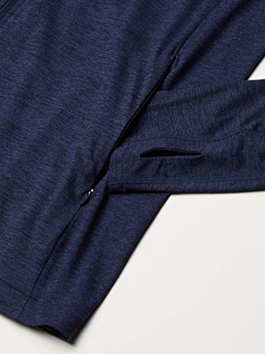 Lacoste mens Sport Novak Djokovic Full Zip Midlayer Jacket Sweatshirt, Navy Blue, Small US