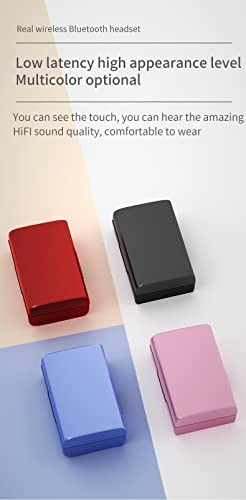 TCDSTAR Original Factory TWS Bluetooth 5.2 LED 9D Stereo HiFi Mini Touch Digital Breathing Light in-Ear Sport Earphone