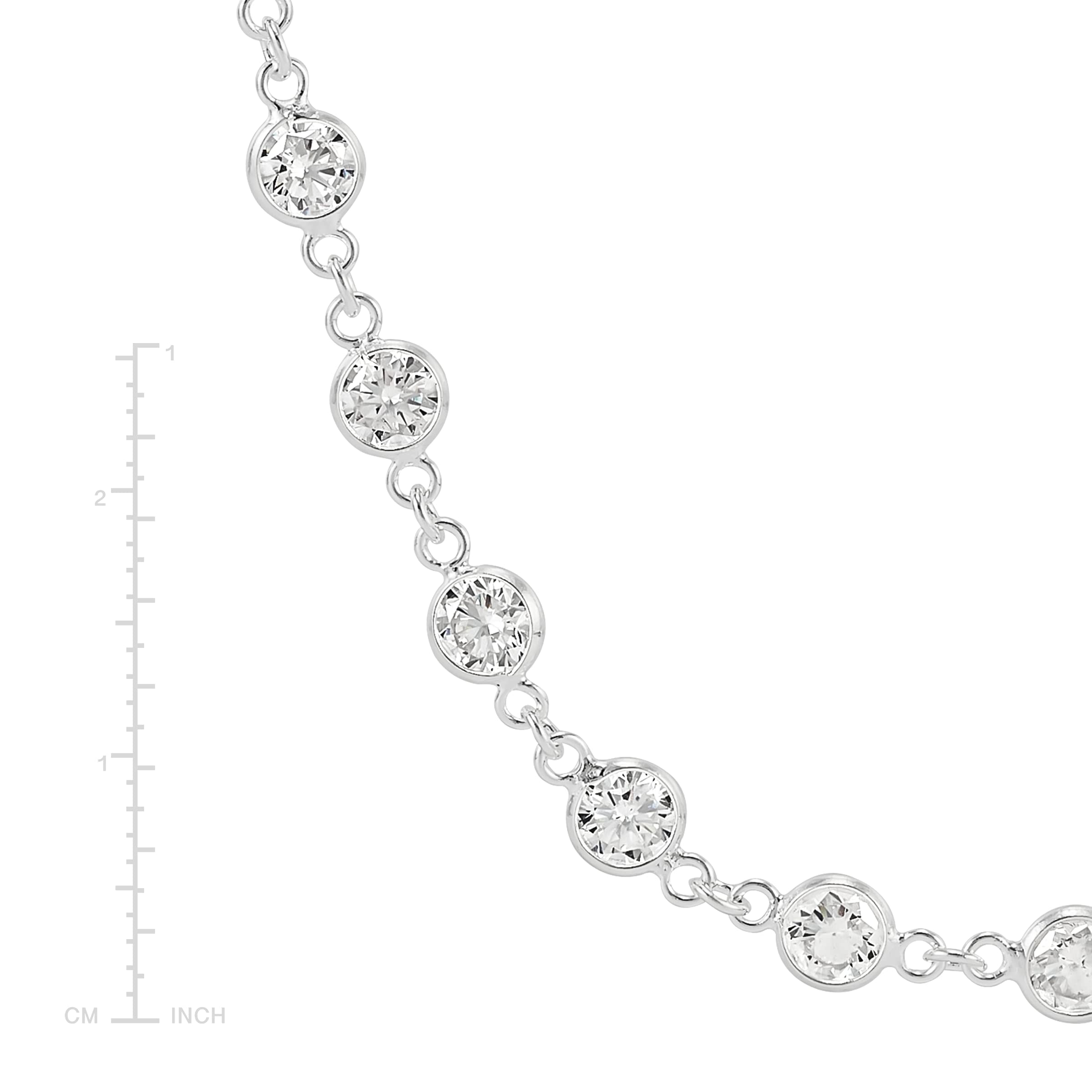 Silpada 'Like No Other' Sterling Silver Cubic Zirconia Necklace, 16" + 4"