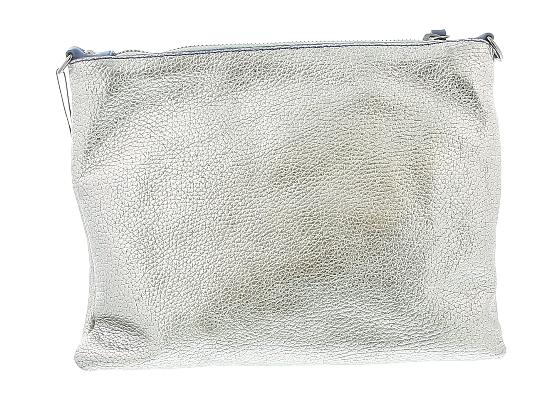 Pierre Cardin Medium Silver Structured Top Handle Satchel Bag for womens