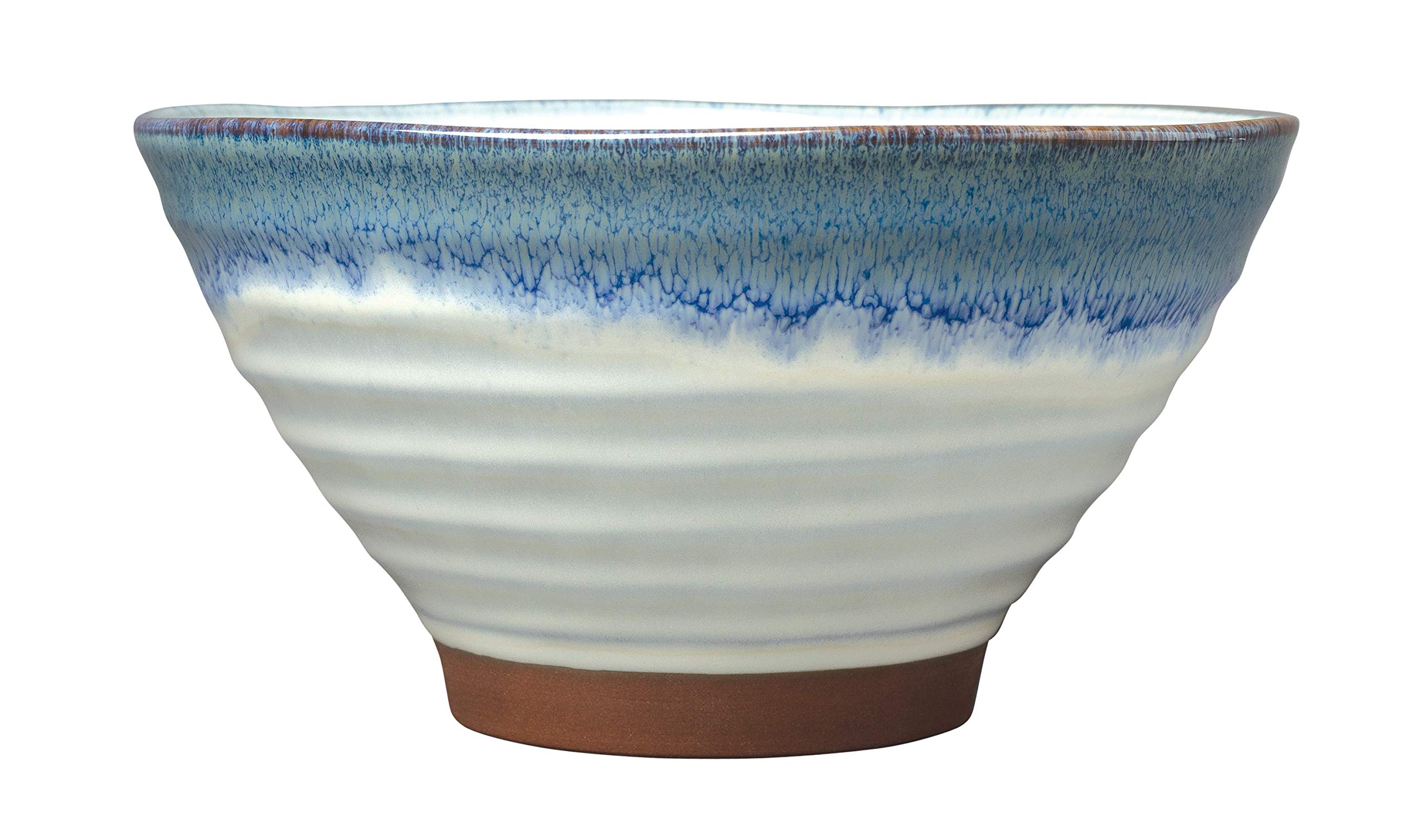Sango Talia 16-Piece Stoneware Dinnerware Set with Round Plates, Bowls, and Mugs, Dusk Blue