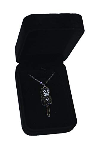 Kit Cat Klock New Black & Silver Necklace
