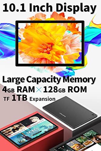 Tablet Android 11 128GB Tablets, TECLAST M40S 10 inch Android 5G Dual WiFi Gaming Tablet, 4GB RAM 1TB Expand Tablet, 8-Core Tablets with 1920x1200 FHD, 2.4G+5G Wi-Fi, GPS, Bluetooth, 6000mAh Tablet PC