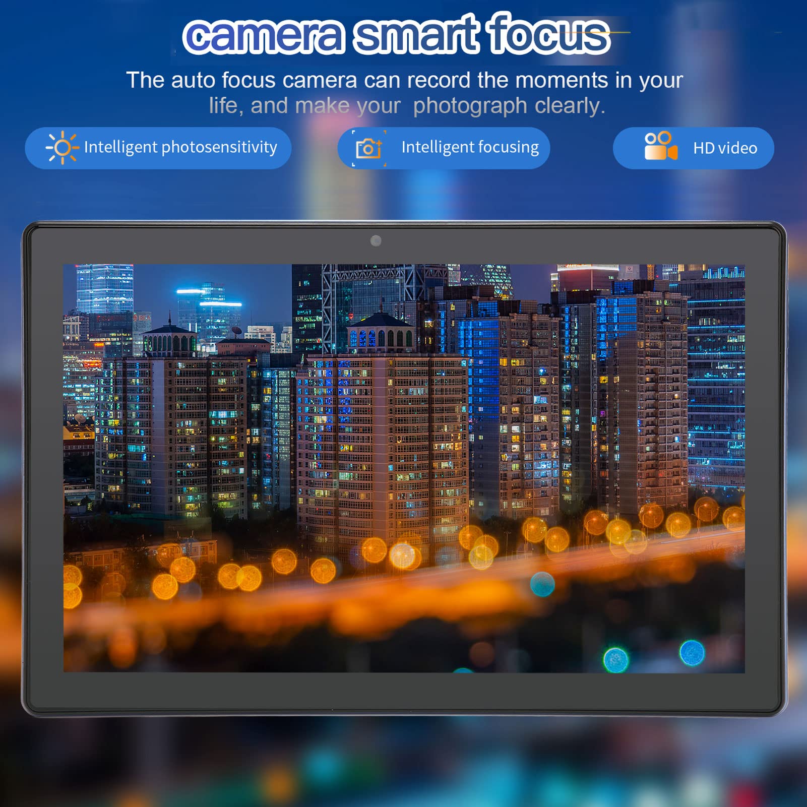 Tablet PC, 6GB 256GB 2.4G 5G Dual Band Night Reading Mode US Plug 100240V HD Tablet 4G Network for Elder for 10.0 (US Plug)