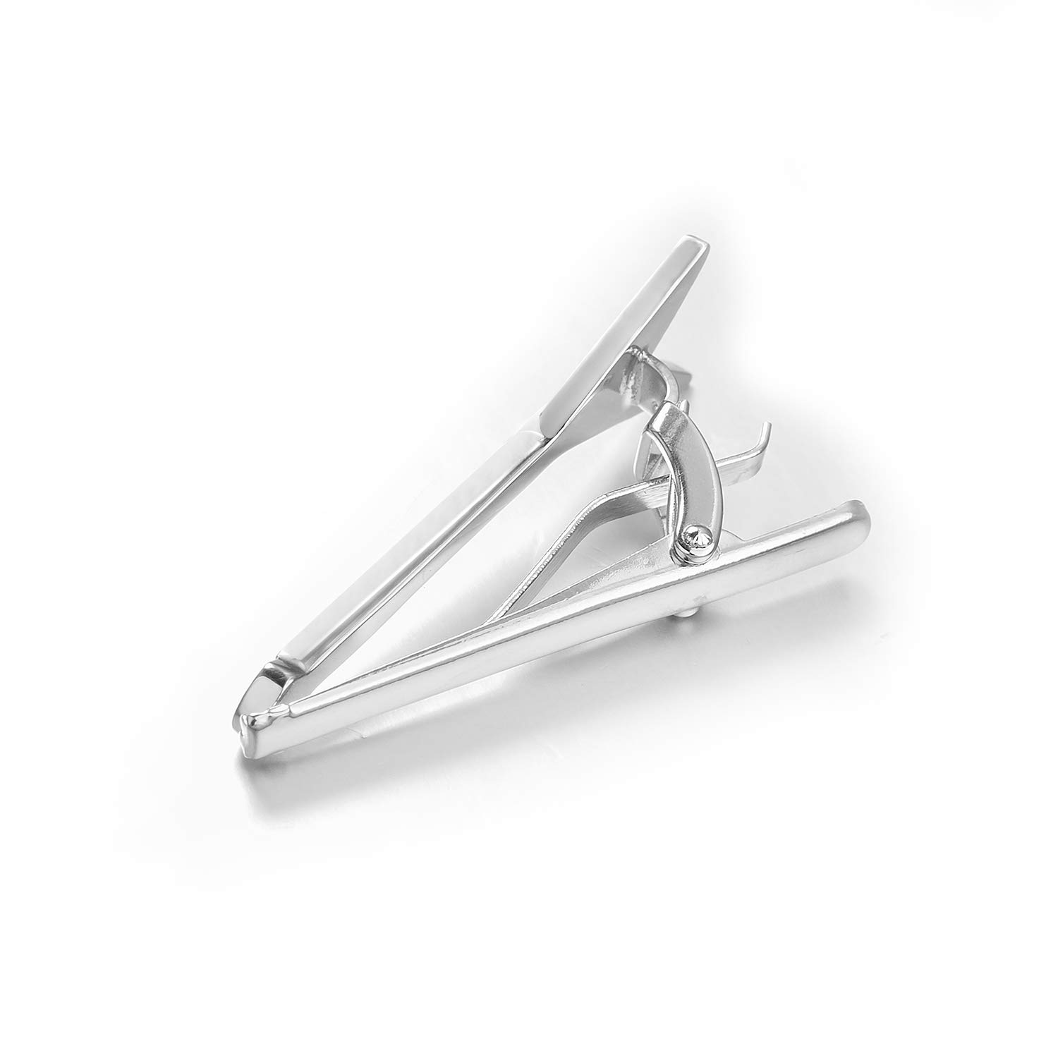RunootPR Fish Tie Clip for Men Unique 2.4" Black Shark Tie Bar Personalized Fathers Day Birthday Jewelry Gift