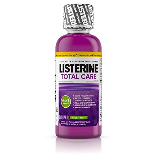 Listerine Total Care Anticavity Mouthwash, Fresh Mint, 3.2 Ounce