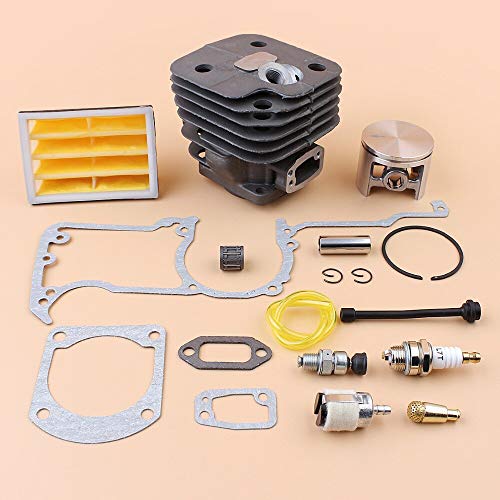 Laliva tools - 52MM NIKASIL Cylinder Piston Air Filter Gaskets Kit For HUSQVARNA 268 272 272XP 272K Chainsaw Parts with Decompression Valve