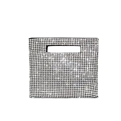Rhinestone Purse Crystal Clutch Bag for Women Bling Evening Crossbody Glitter Sparkly Phone Bag Small