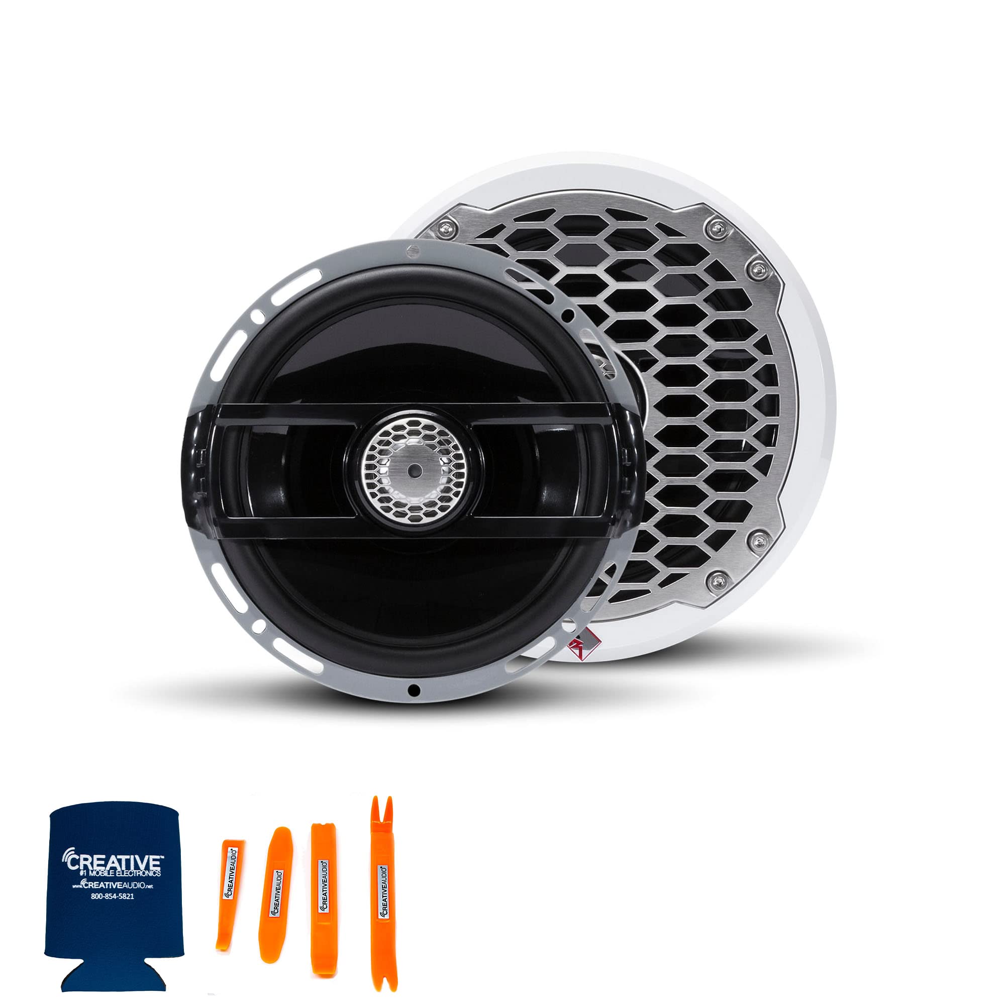Rockford Fosgate M5-1500X5 5 Ch. Element Ready Amplifier with 2 Pairs of Rockford PM2652 6.5β Marine Grade Coax/Component System