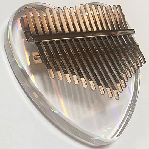 SDGH 17 Keys Colorful Kalimba Thumb Piano Portable Crystal Kalimba Acrylic Finger Piano for Kids Beginners