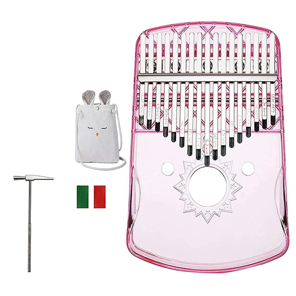 SDGH 17 Keys Thumb Piano,with Tuning Hammer Cleaning Cloth,Portable Finger Piano Music Gift for Children/Beginners,Etc