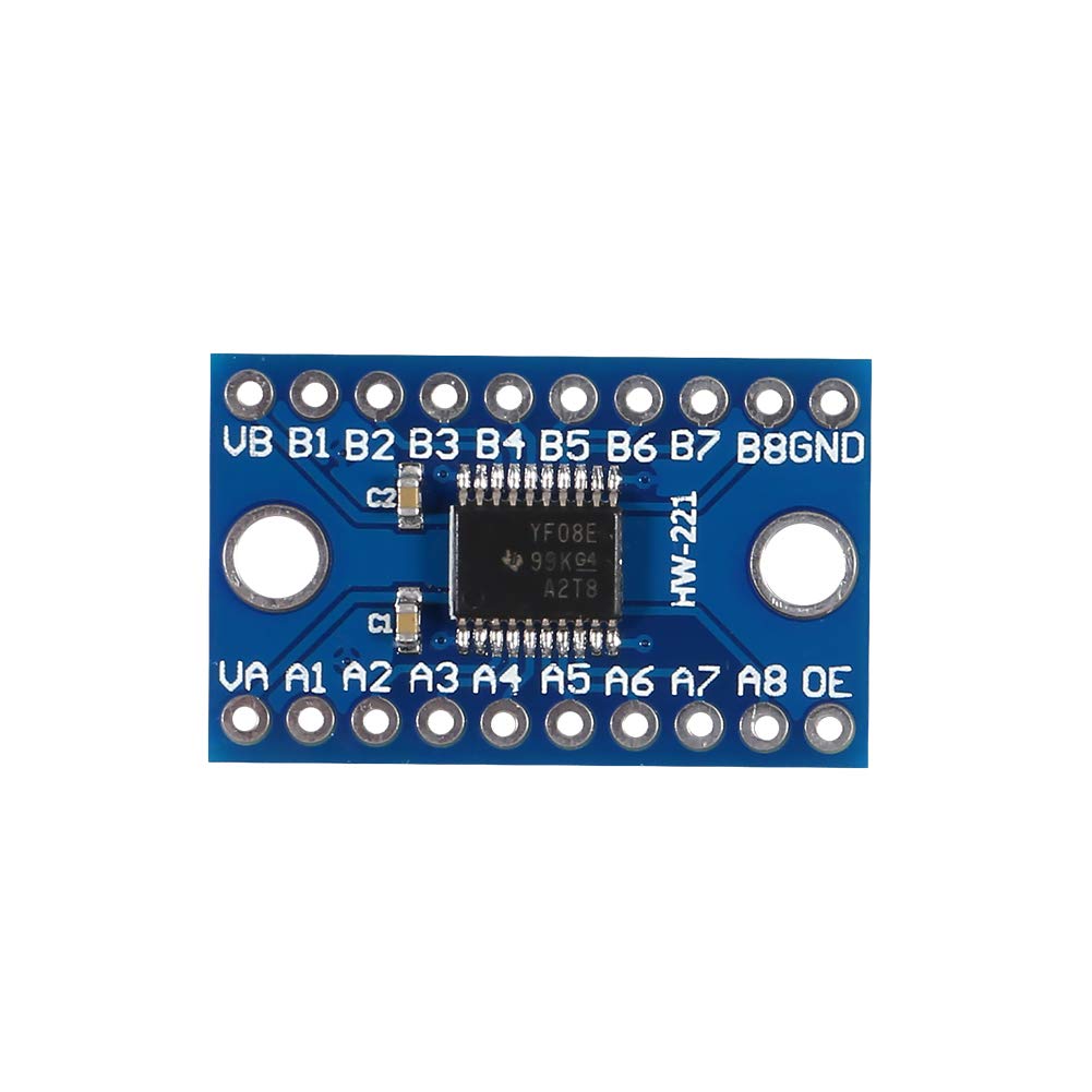 MELIFE 4Pcs TXS0108E 8 Channel Logic Level Converter Bi-Directional High Speed Full Duplex 8 Way Shifter 5V to 3.3V