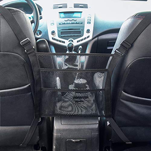 Lamtoco Car Organizer for Kids, 3-Layer Car Mesh Backseats and Storage, Organizador de coches