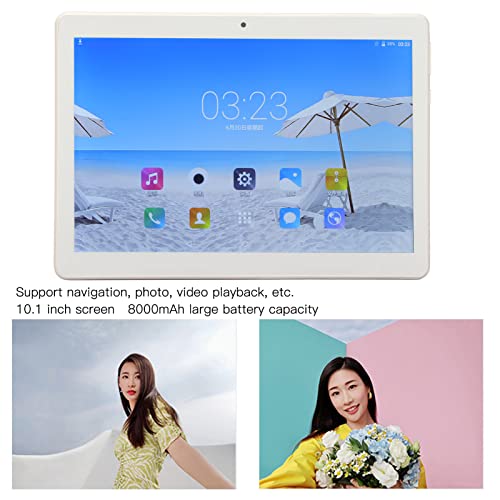 Tablet PC, 8000mAh 100240V 5 Points Touch Front 5MP Rear 2MP 8 Core Aluminum Alloy LCD 1GB RAM 16GB ROM 10.1in Tablet Computer for Video for Working US Plug