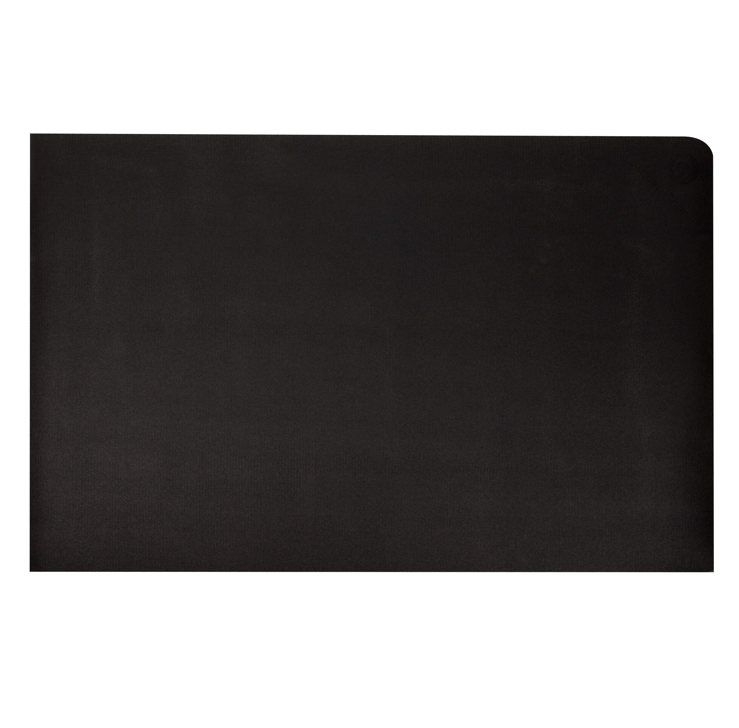 Mind Reader Extra Large Fitness Mat, Yoga Exercise Extended Floor Covering, Carrying Bag Included, Home Workout Portable Padding, 6′ x 4′, PVC, Black
