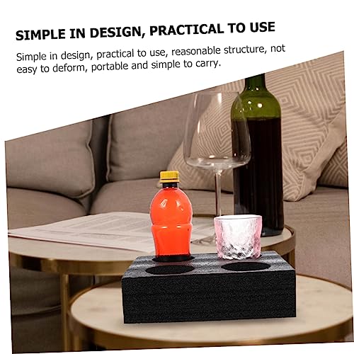 Mobestech 10 Pcs Tea Holder Tray Milk Tea Cup Holder Takeout Coffee Carrier Drink Holder Coffee Mug Holder Stand Takeout Cup Carrier Tray Cups and Plates Pearl Cotton Disposable