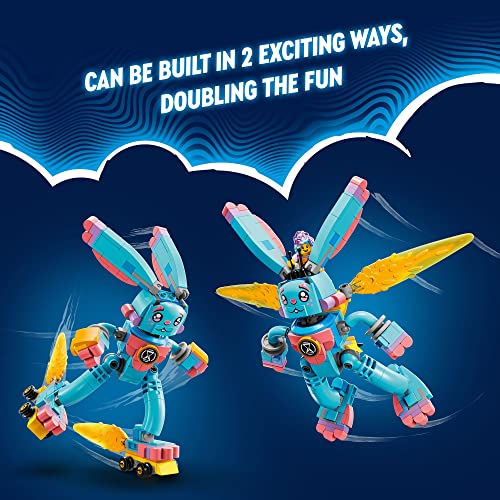 LEGO DREAMZzz Izzie and Bunchu The Bunny Building Toy Set, 2 Ways to Build Bunchu The Bunny, includes Grimspawn and Izzie Minifigures, Gift for Kids Ages 7 and Up, 71453
