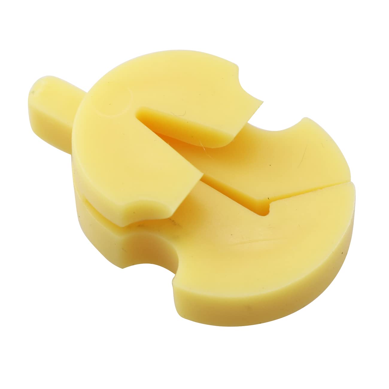 LQ Industrial 3pcs Tourte Style Rubber Mute Tourte-Style Yellow Rubber Mute for All Violins Small Violas Ultra Practice Silencer