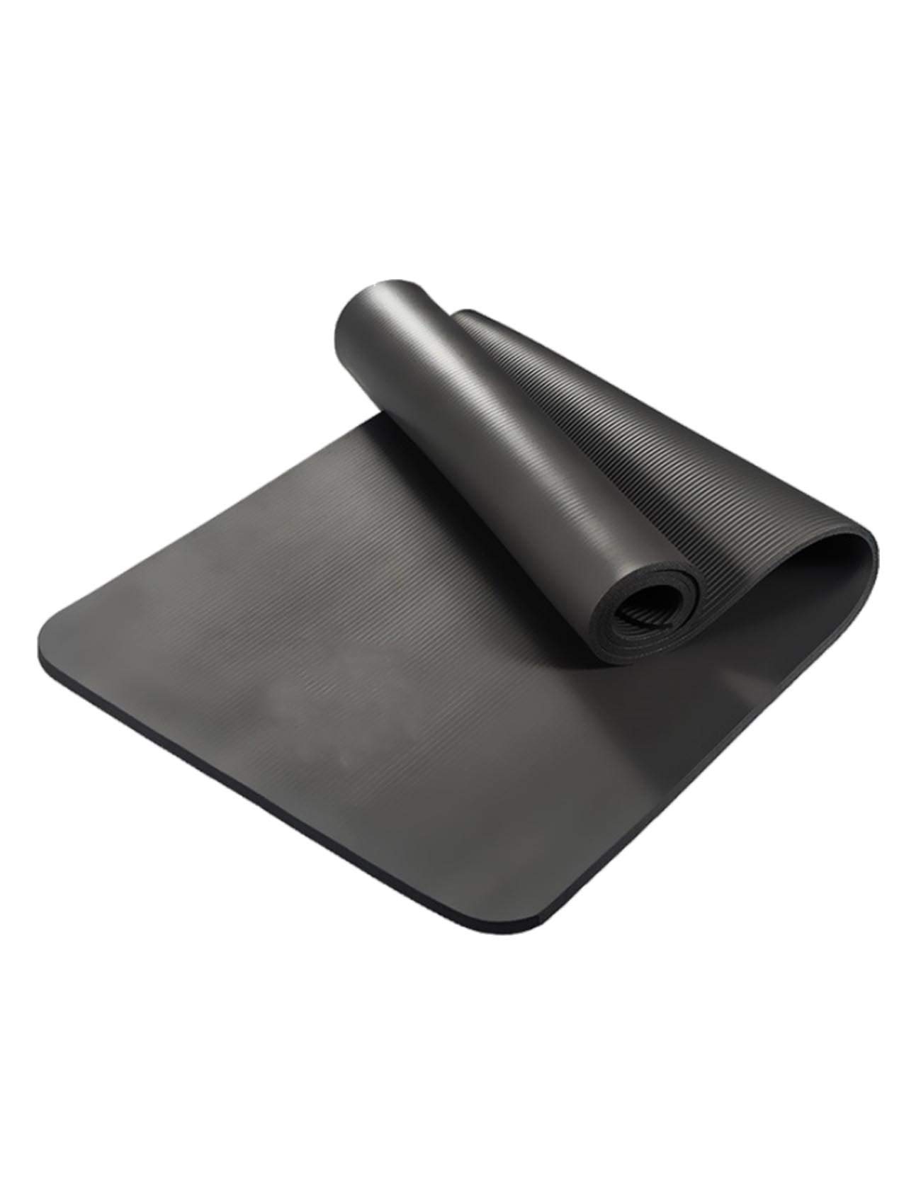 newrong fitness equipment with shoulder strap carrying bag extra thick Anti-Tear Exercise training mat pilates mat yoga mat black 183 * 61 * 10cm