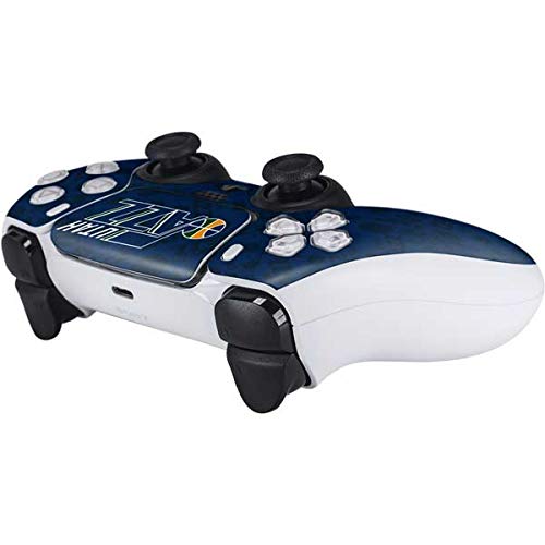 Skinit Gaming Decal Skin Compatible with PS5 and Compatible with PS5 Digital Edition DualSense Controller - Officially Licensed NBA Utah Jazz Blast Design