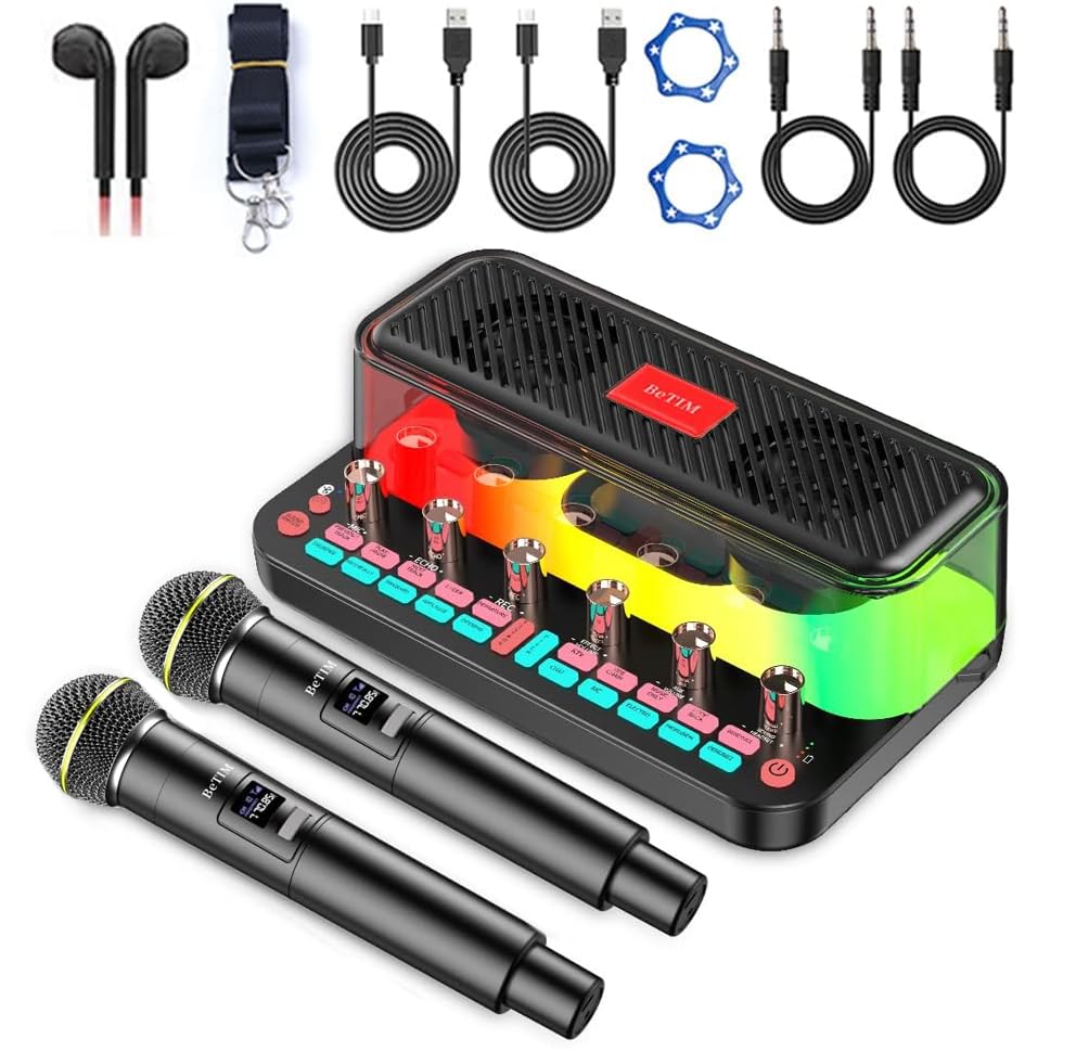 Podcast Equipment Bundle, Audio Interface Audio Mixer & Recording Accessories Podcast Kit with 3.5mm Microphone Perfect for Recording,Live Streaming,Gaming,Compatible with PC,Smartphone,Play Station