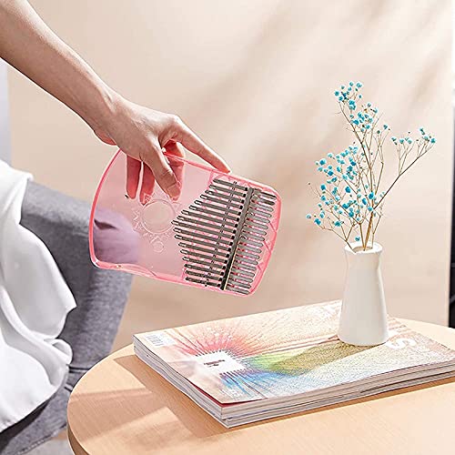 SDGH 17 Keys Thumb Piano with Tuning Hammer Portable Finger Piano Music Gift for Children/Beginners