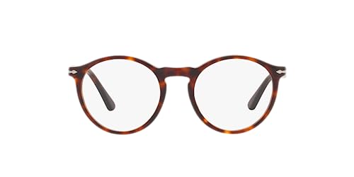 Persol PO3285V Round Prescription Eyewear Frames, Havana/Demo Lens, 48 mm