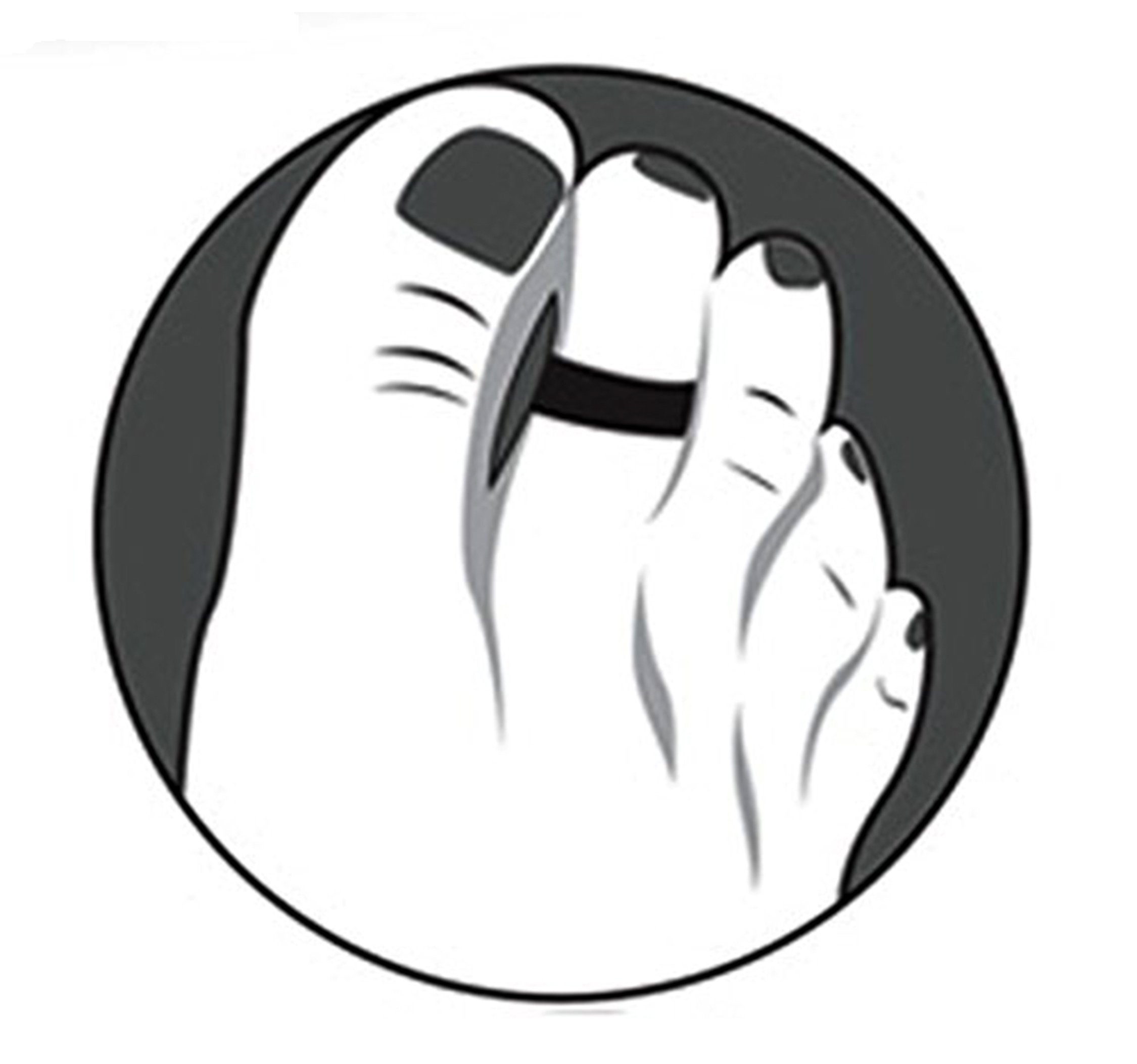 KIWI DAISY Foot Print .925 Sterling Silver Toe Ring (Adjustable)