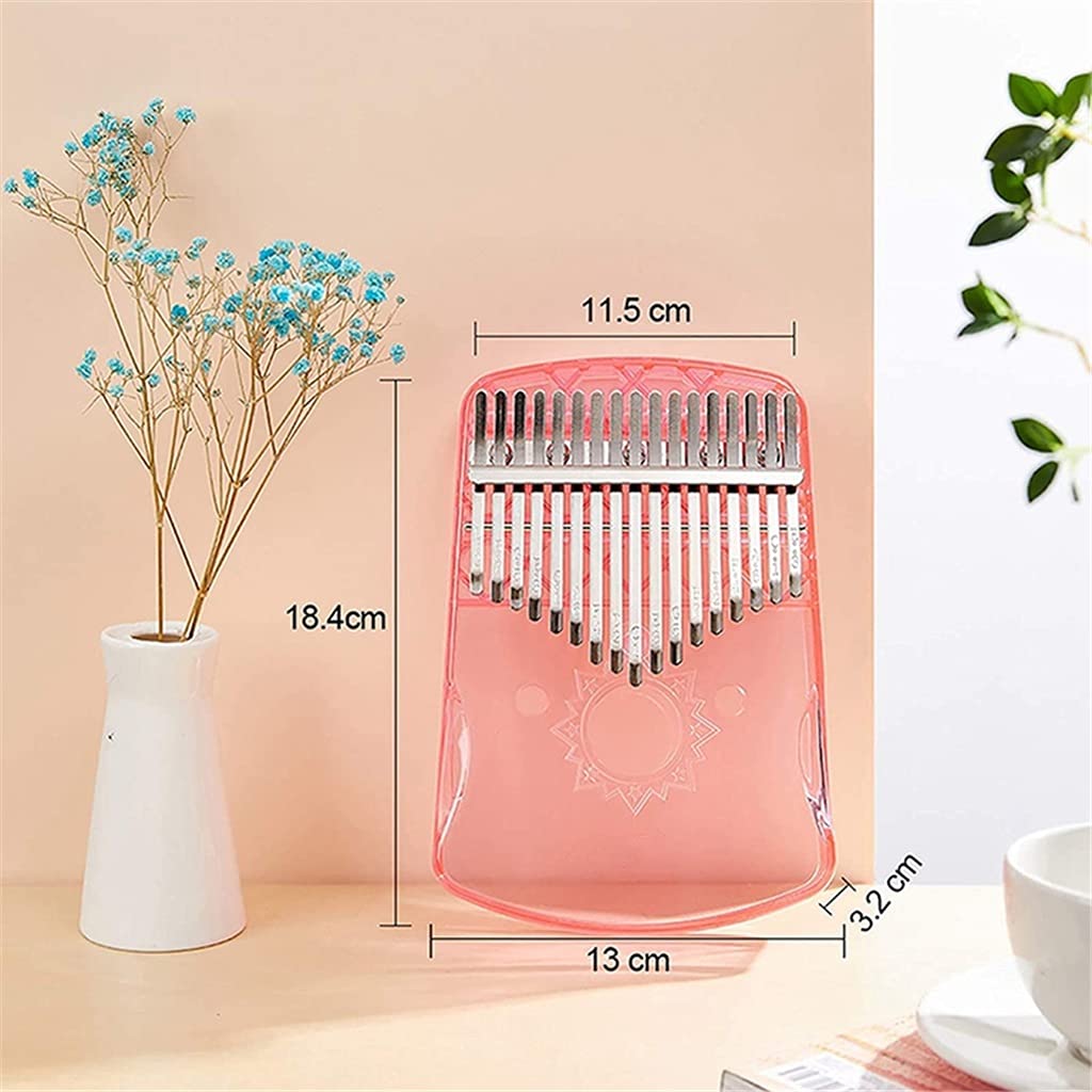 SDGH 17 Keys Thumb Piano,with Tuning Hammer Cleaning Cloth,Portable Finger Piano Music Gift for Children/Beginners,Etc