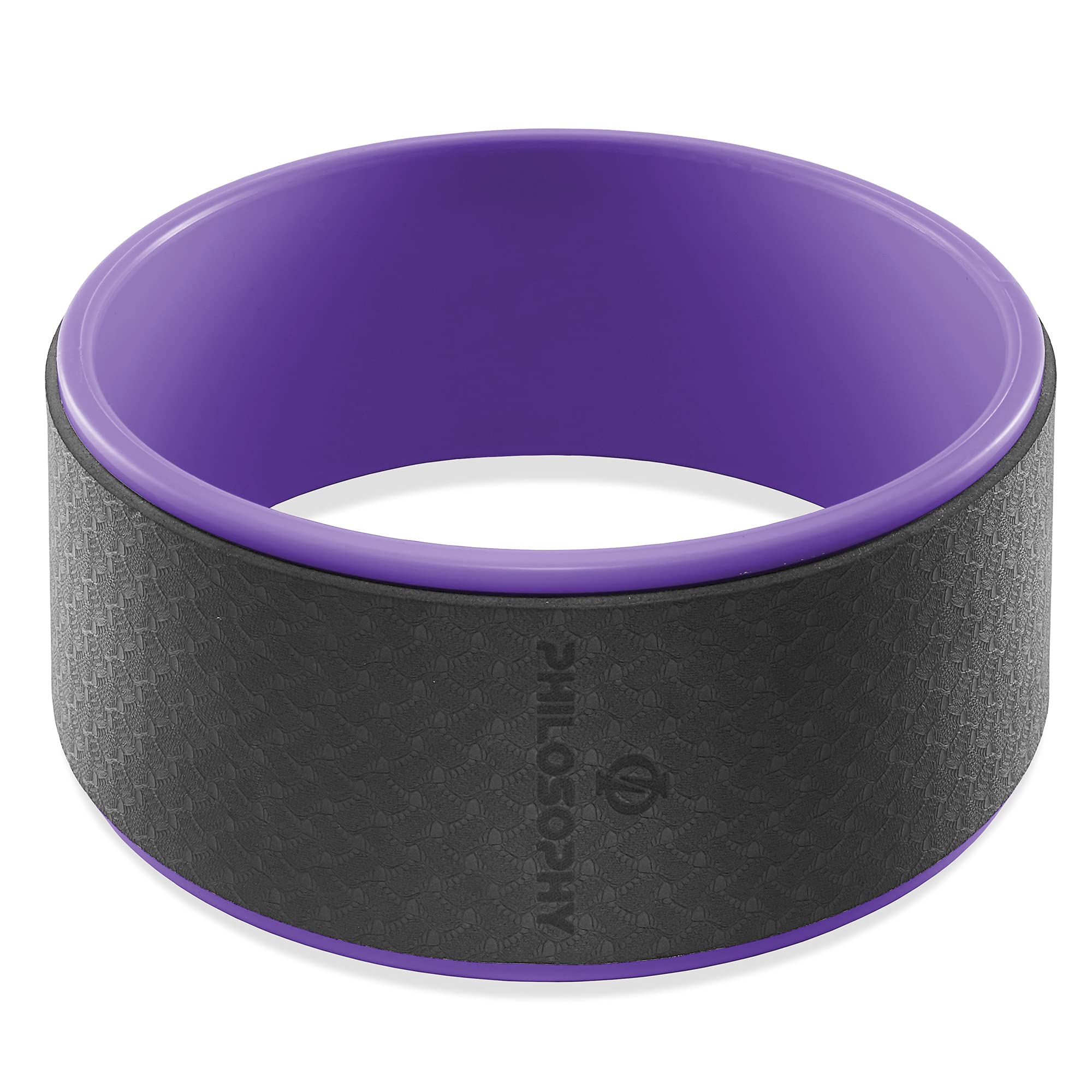 Philosophy Gym 13-inch Professional Yoga Wheel Roller - Purple/Black
