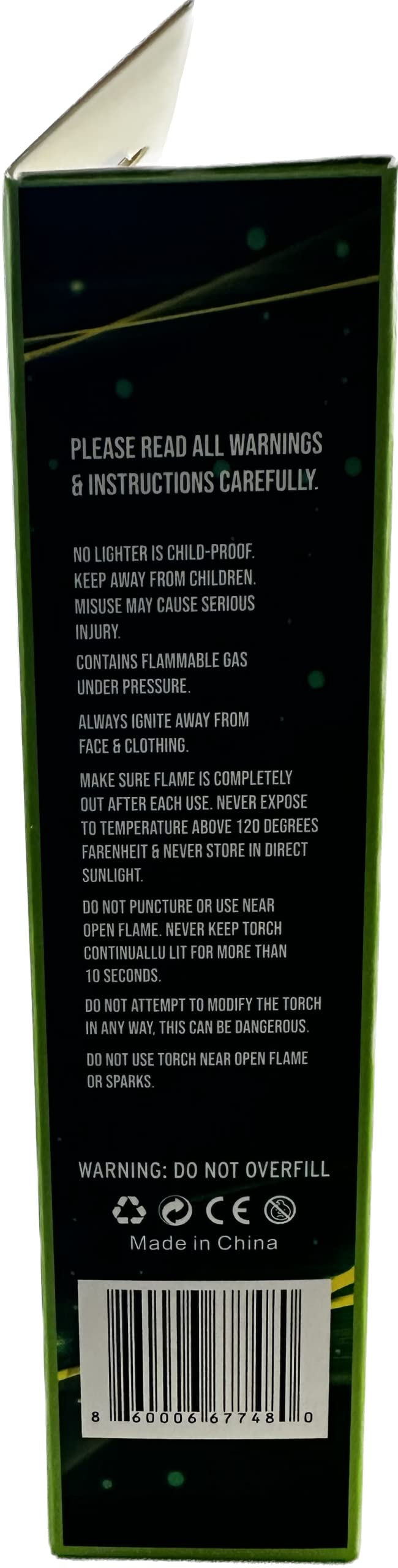 Space King powerful single jet angled flame torch lighter - Smooth Finish - Premium Quality - Adjustable Flame & Lock Function - Perfect for Kitchen, BBQ, Outdoors, Travel, Garage, and more (Black)