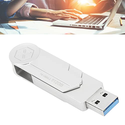 USB 3.2 Flash Drive Flash Drive Lightweight Plug and Play Metal Large Capacity Classic for Laptop for PC (512GB)