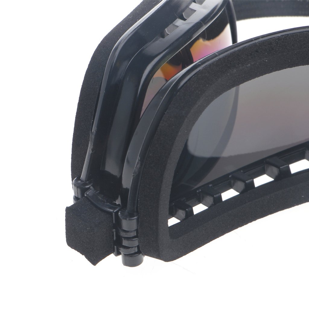 Kocome Foldable Safety Goggles for Ski Snowboard Motorcycle, Eyewear Glasses Eye Protection (Transparent)