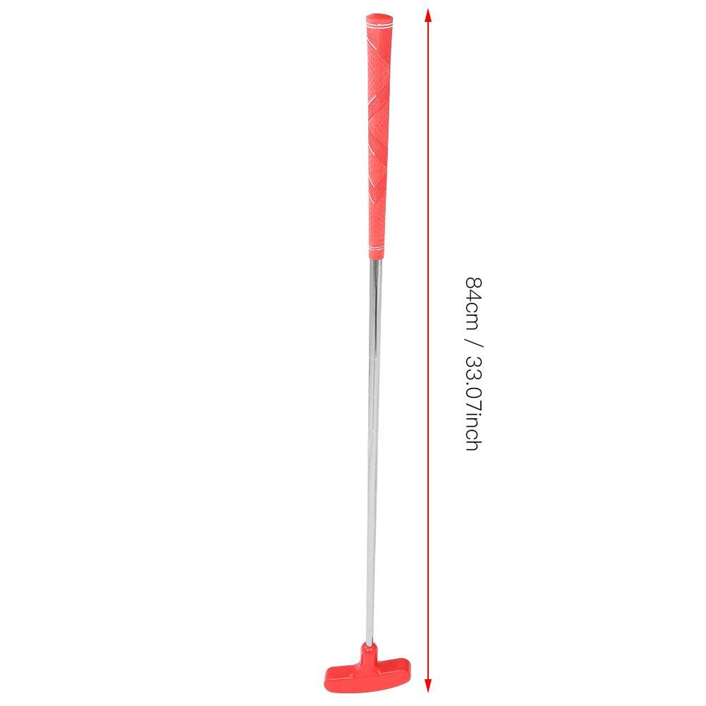Mini Golf Putters, 33inch Rubber Kids Golf Clubs Two-Way Putter for Both Right Hand Left Hand(Red)