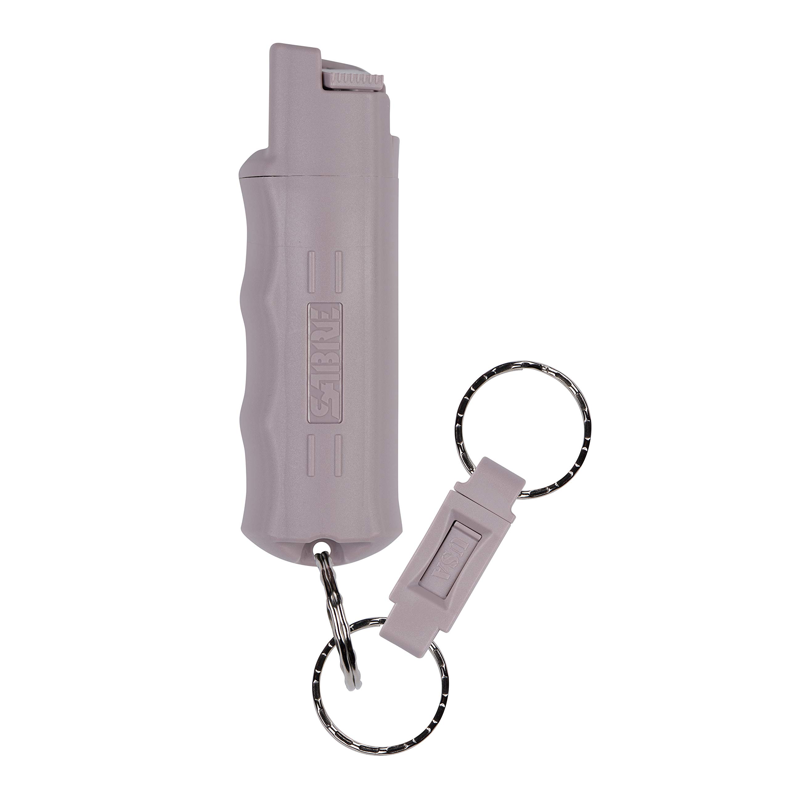 SABRE Adjustable 2-in-1 Door Security Bar & Easy to Use & Pepper Spray, Quick Release Keychain for Easy Carry and Fast Access, Finger Grip for More Accurate and Faster Aim