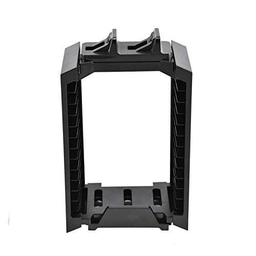 Okuyonic Cooling Fan Stand, Cooling Fan Game Disk Rack Easy Installation Console Stand Useful with Vertical Stand for Slim PRO for Console