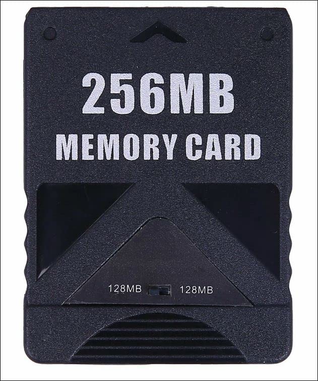 TAHUTO24 256MB Memory Card for Playstation 2 - High Speed Memory Card for Sony PS2 (Black)