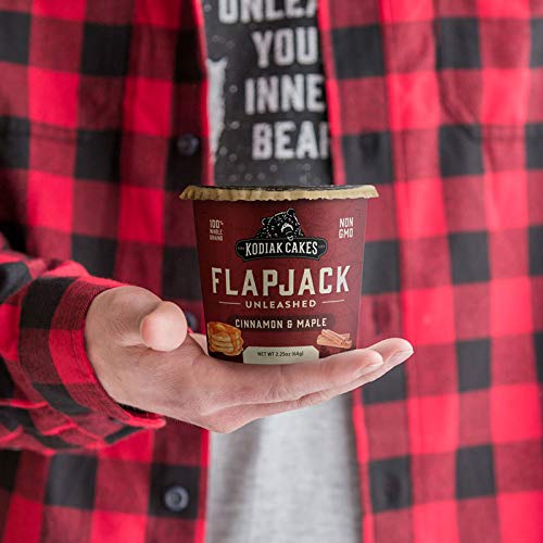 Kodiak Cakes Unleashed Flapjack On The Go Baking Mix, Cinnamon and Maple, 2.25 Ounce
