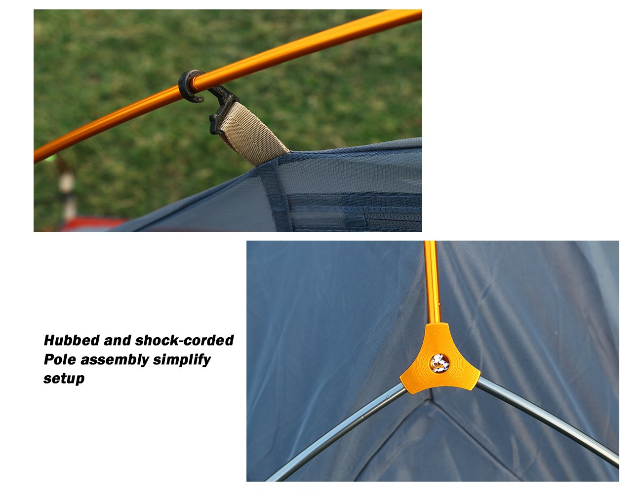 Luxe Tempo Ultralight 1 Person Solo Backpacking Tents (White)
