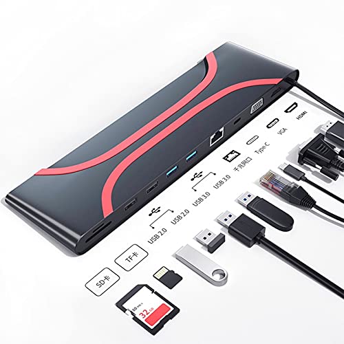 USB Type C HUB to HDMI RJ45 Card Reader USB 3.0 PD Adapter USB C HUB for Computer Tablet PC Dock Splitter