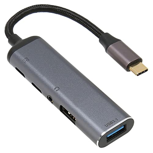 USB C Hub, USB C Adapter, Type C Hub to USB3.1 USB2.0 Adapter, 5 in 1 USB C Docking Station with 4K , PD100W for Mobile Phones, Laptops, Desktop Computers, Tablet