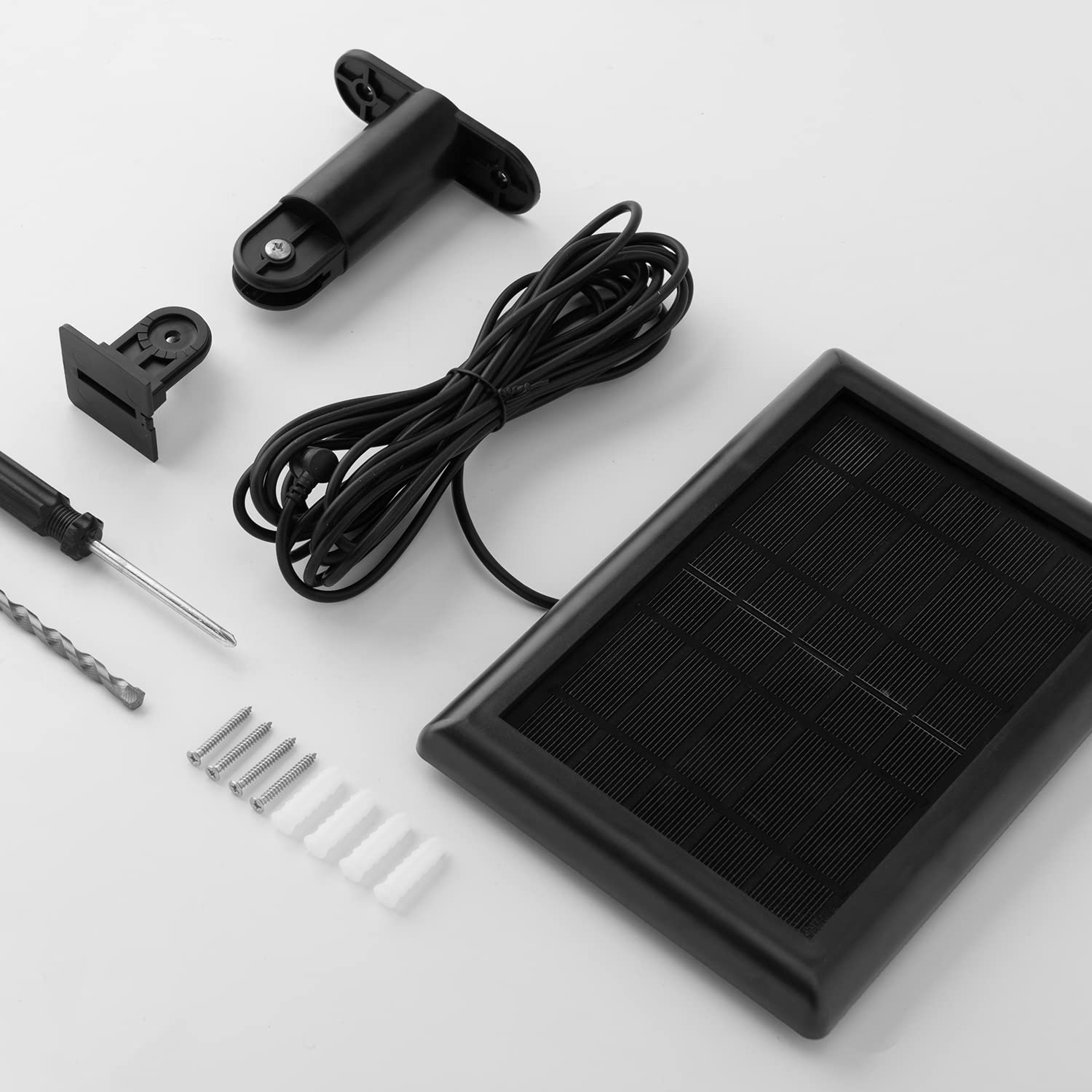 Solar Panel - Compatible with Ring Spotlight Cam Battery, Ring Stick Up Cam Battery, Blink XT/XT2 Outdoor Security Camera &Reolink Argus Pro with Wall Mount Bracket(2-Pack)