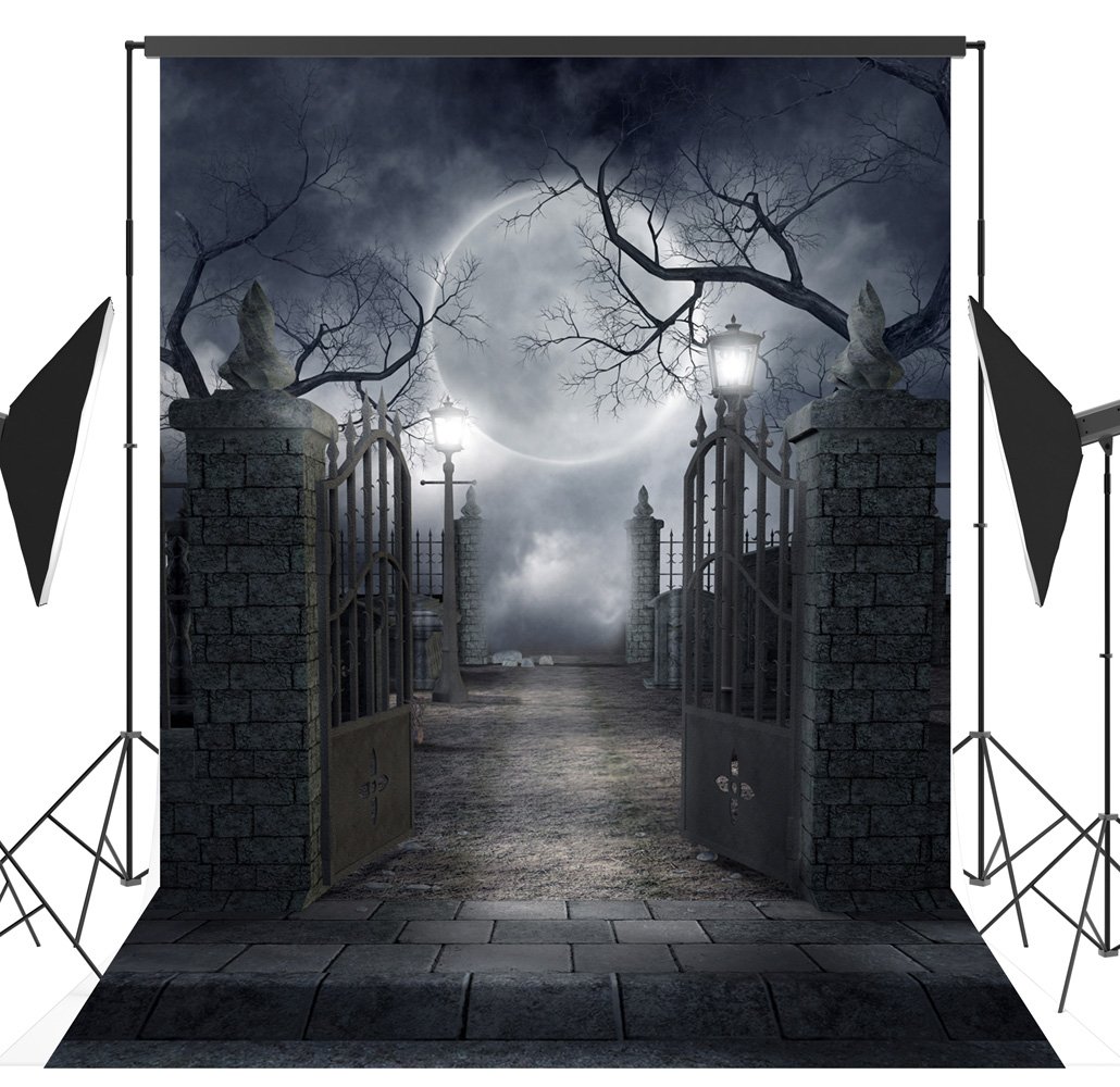 OUYIDA Halloween Theme 6X9FT Pictorial Cloth Seamless Customized Photography Backdrop Background Studio Prop TP17