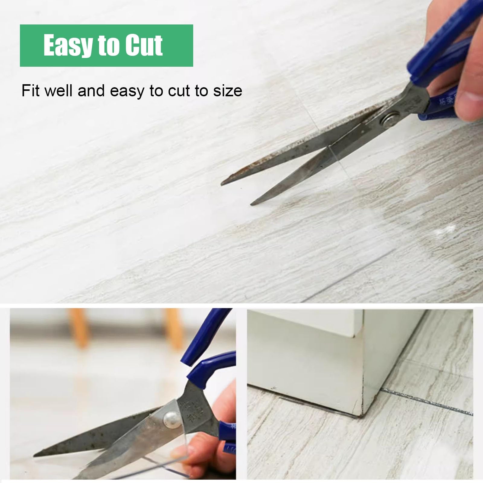 Large Hard Floor Chair Mats, Clear Vinyl Plastic Floor Runner/Protector Mat for Kitchen Office Entrance, Waterproof/Non Slip/Heavy Duty, 28 36 40 48 56 63 71 80 87 95 103 111 120 Long (Size : 70cmX12