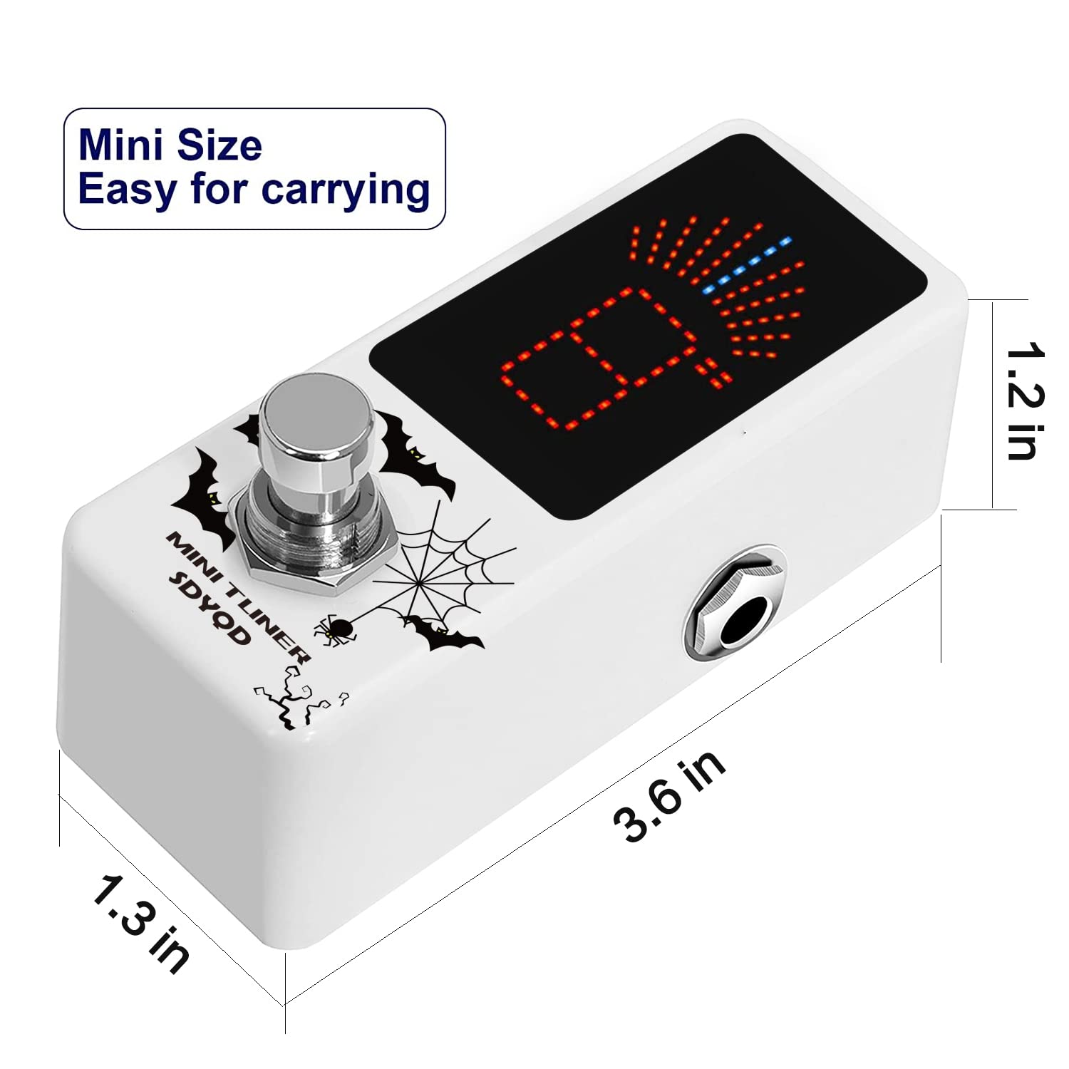 SDYQD High Gain Distortion Guitar Pedal, Electric Effects Pedals Mini Single Type DC 9V True Bypass, Durable Guitar Pedal Aluminium-Alloy Classic
