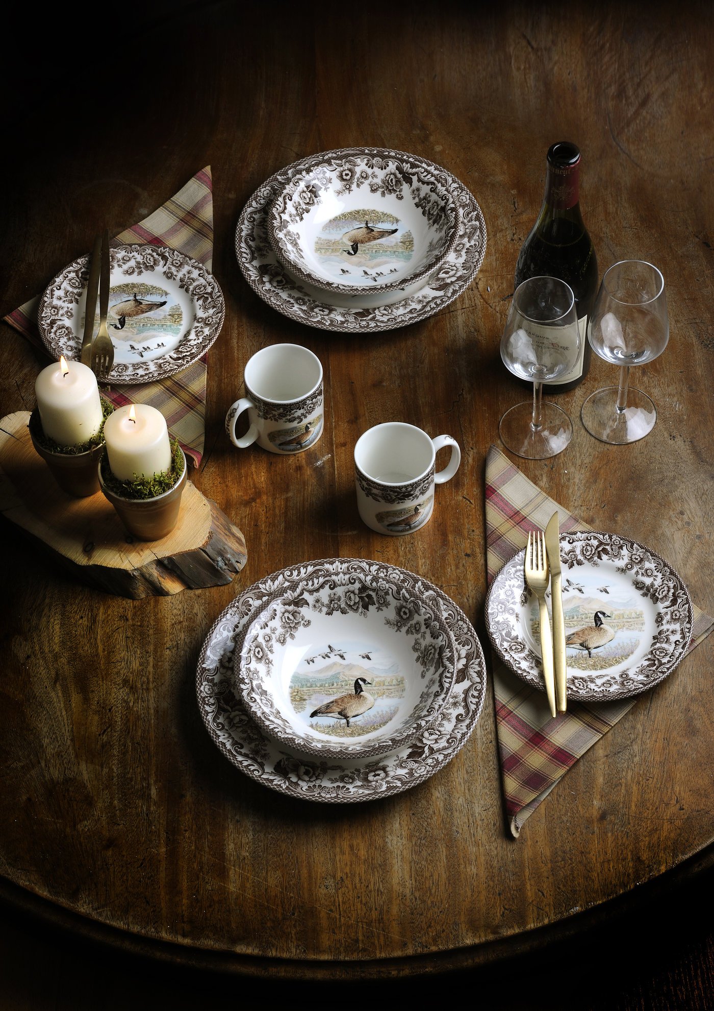 Spode Woodland Canadian Goose Ascot Cereal Bowl