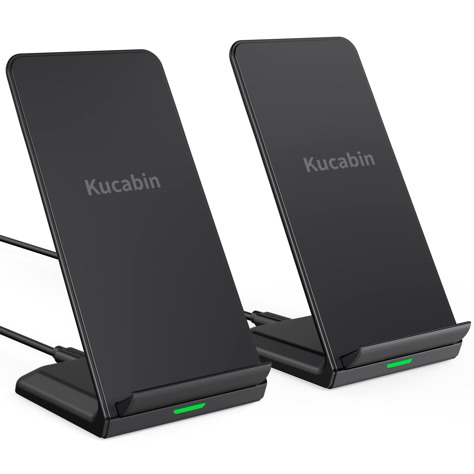 Wireless Charger, [2 Pack] Qi-Certified 10W Max Fast Wireless Charging Stand Compatible with iPhone 14/13/12/12 Pro/11 Pro Max/SE 2020/XR/XS, Galaxy S22/S22 Ultra/S21/S20/S10 Plus(No AC Adapter)