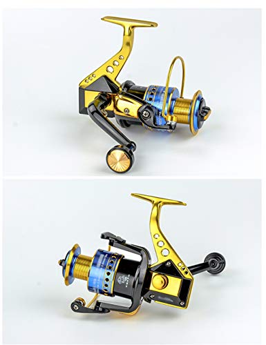 LLJPYX7L Salt Water Reel with 11 Bearings, Ultra-Smooth Fishing Reel, 5.5:1 Gear Ratio, Left/Right Rocker arm Interchangeable (Color : 6000)